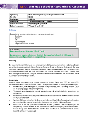 Voorbeeld Thesis AO-IC - ADMINISTRATIEVE ORGANISATIE Binnen Stichting ...