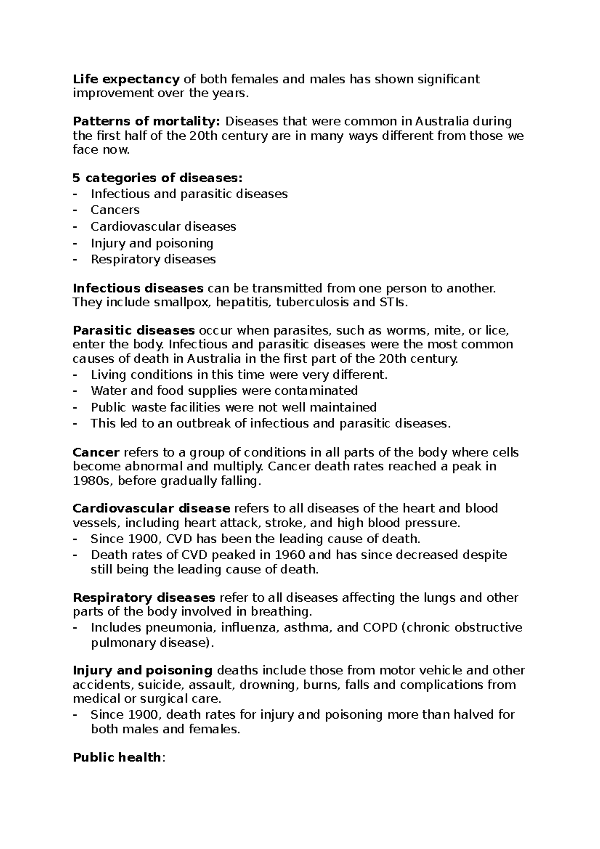 VCE HHD UNIT 3/4 CHAPTER 5 DETAILED SAC STUDY NOTES - Studocu