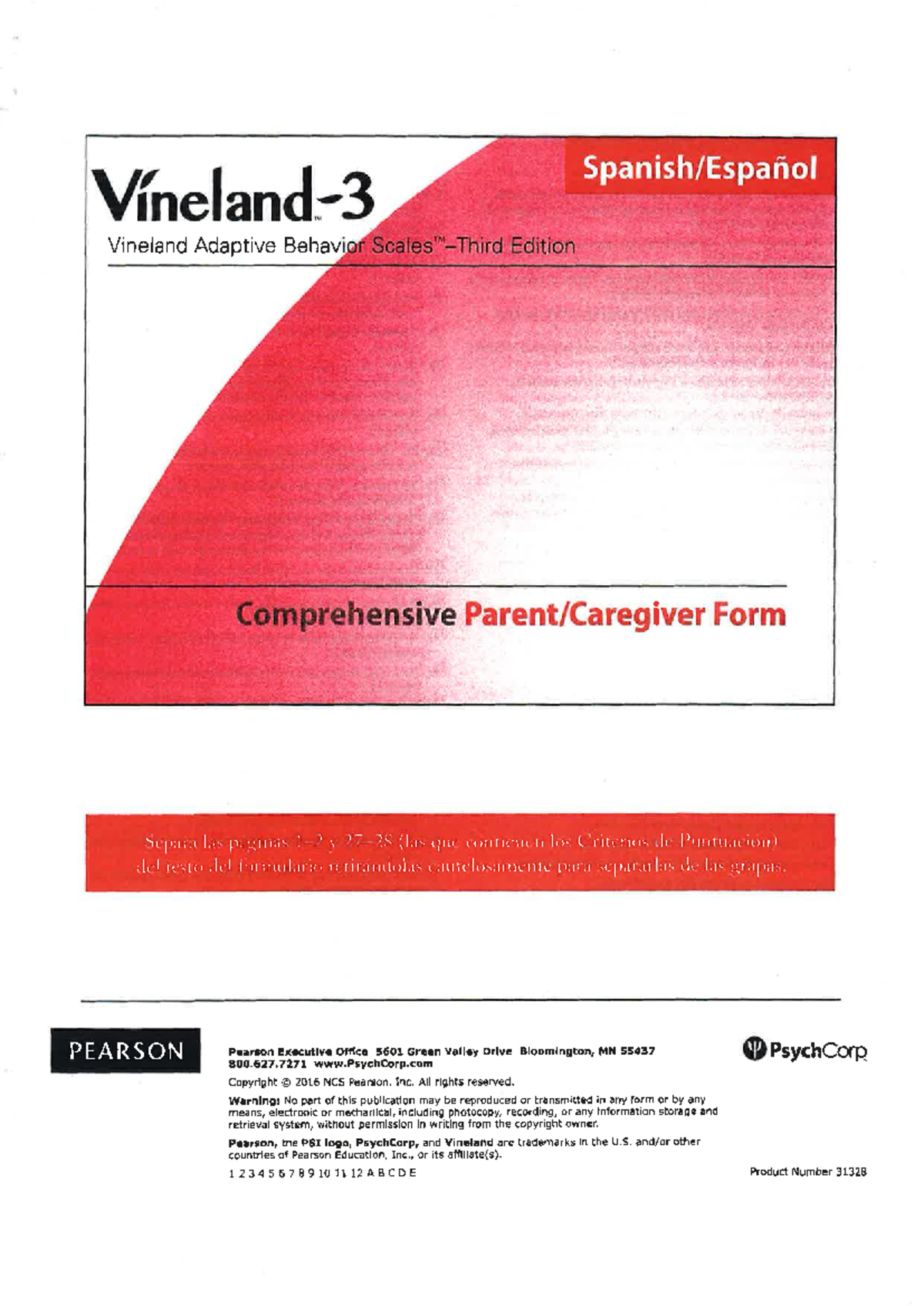 Vineland 3 - evaluacion tea - 3 TM Vineland Adaptive Behavior Edition ...