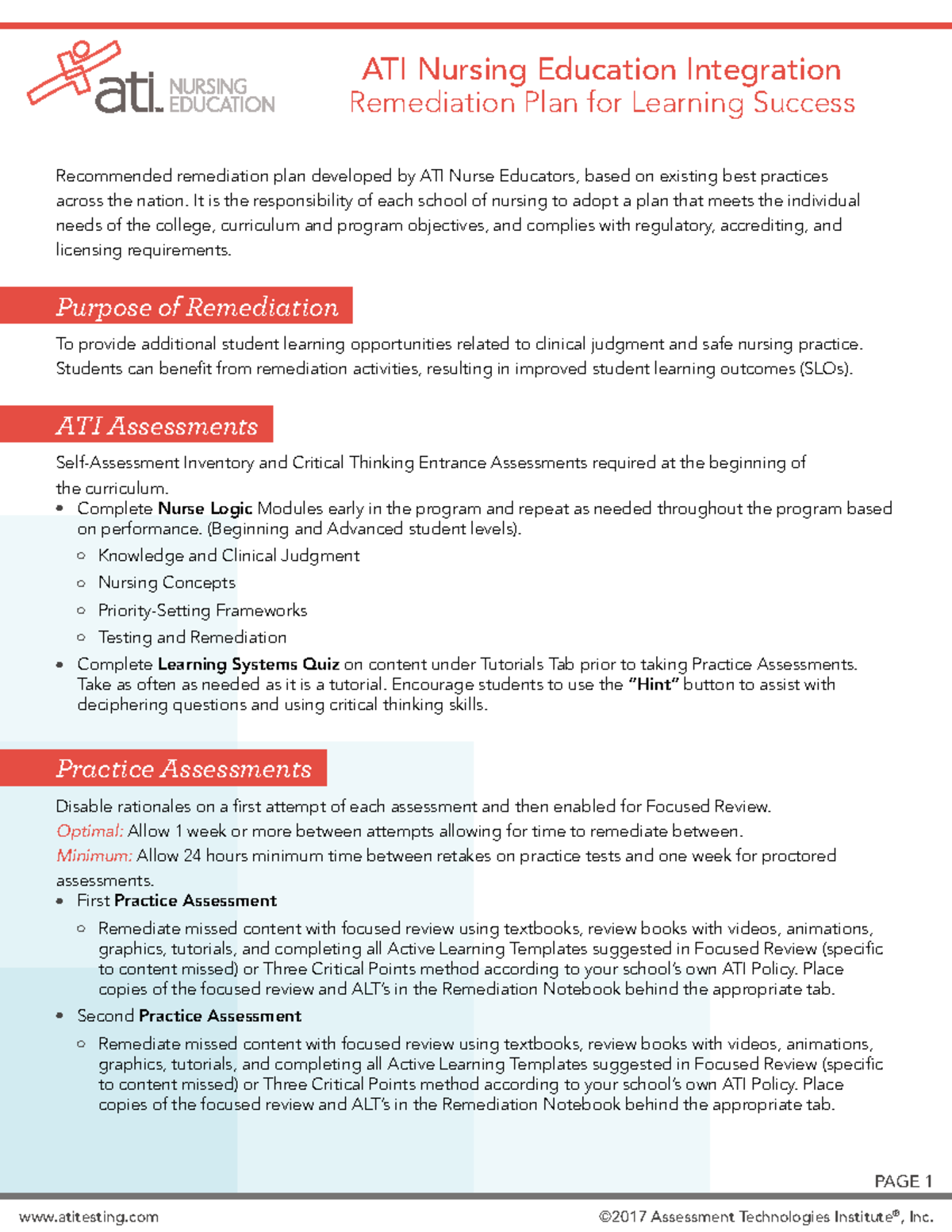 Ir-remediation for success - atitesting ©2017 Assessment Technologies ...