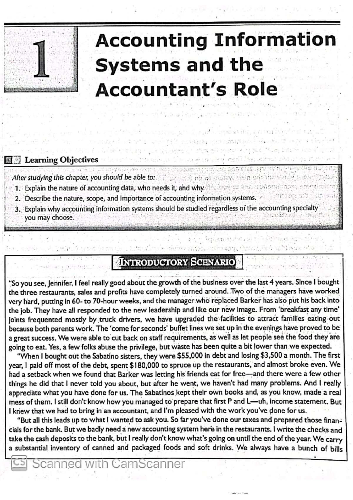 Chapter 1 to 3 - Accounting Information System - Bachelor of Science in ...