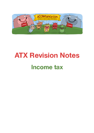 ACCA (ATX UK) Revision Notes - ACCA Revision Notes Advanced Taxation ...