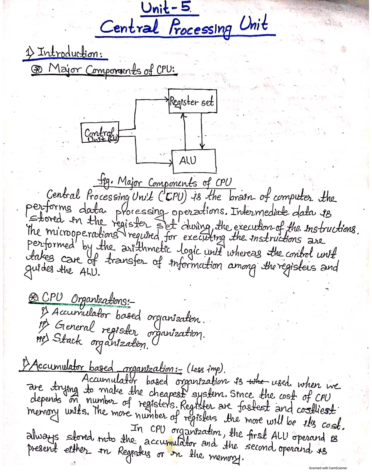 CA-Unit-5 - Hhh - Bachelor's of computer applications - Studocu