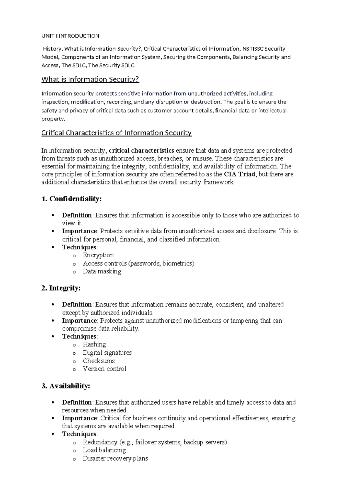 DIS UNIT 1 - Good notes - UNIT I INTRODUCTION History, What is ...