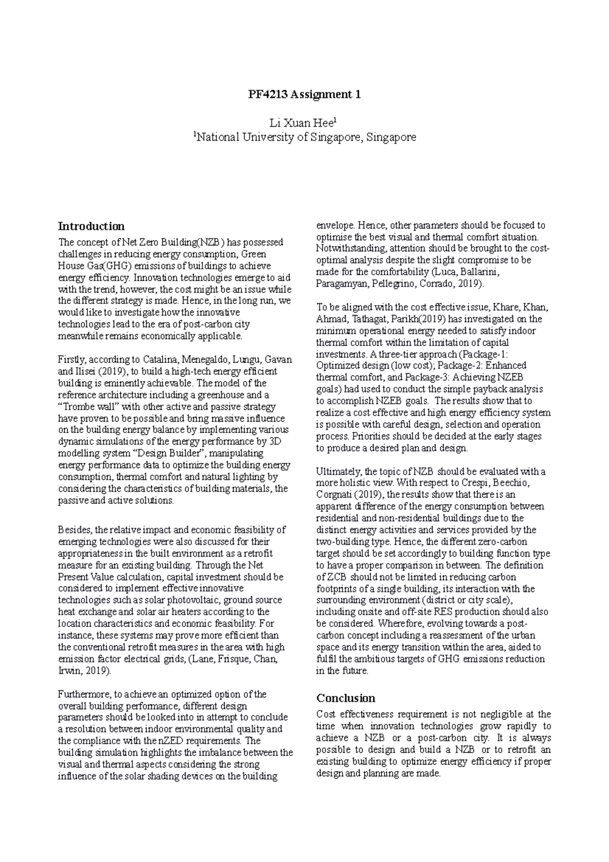 PF4213 ass1 - Tutorial Assignment 1, free to choose a topic - PF4213 ...