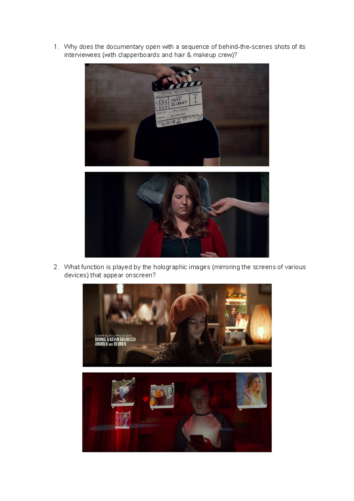 The Social Dilemma Learning Activities - Why does the documentary open ...