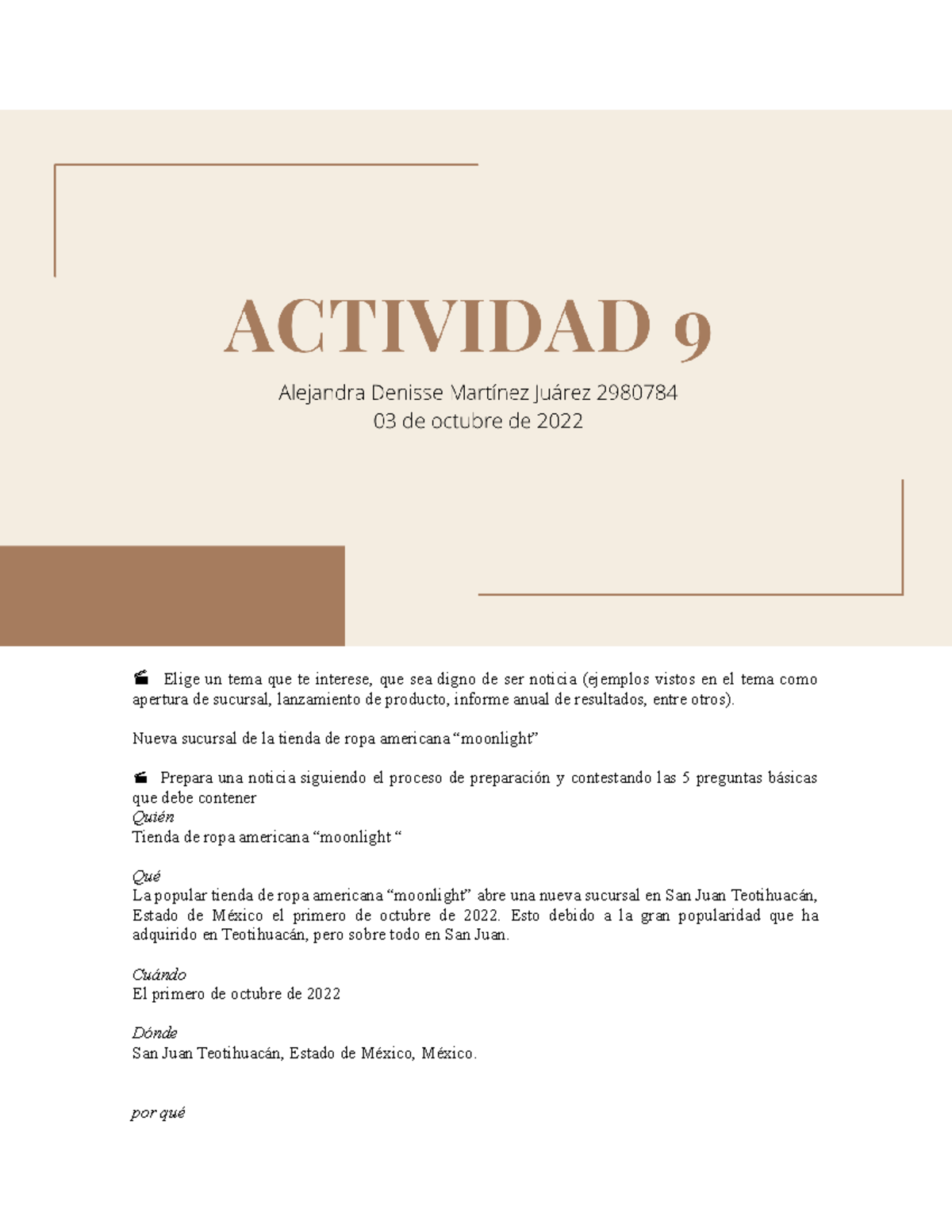 Copia de relaciones p - Actividad número 12 - Elige un tema que te ...