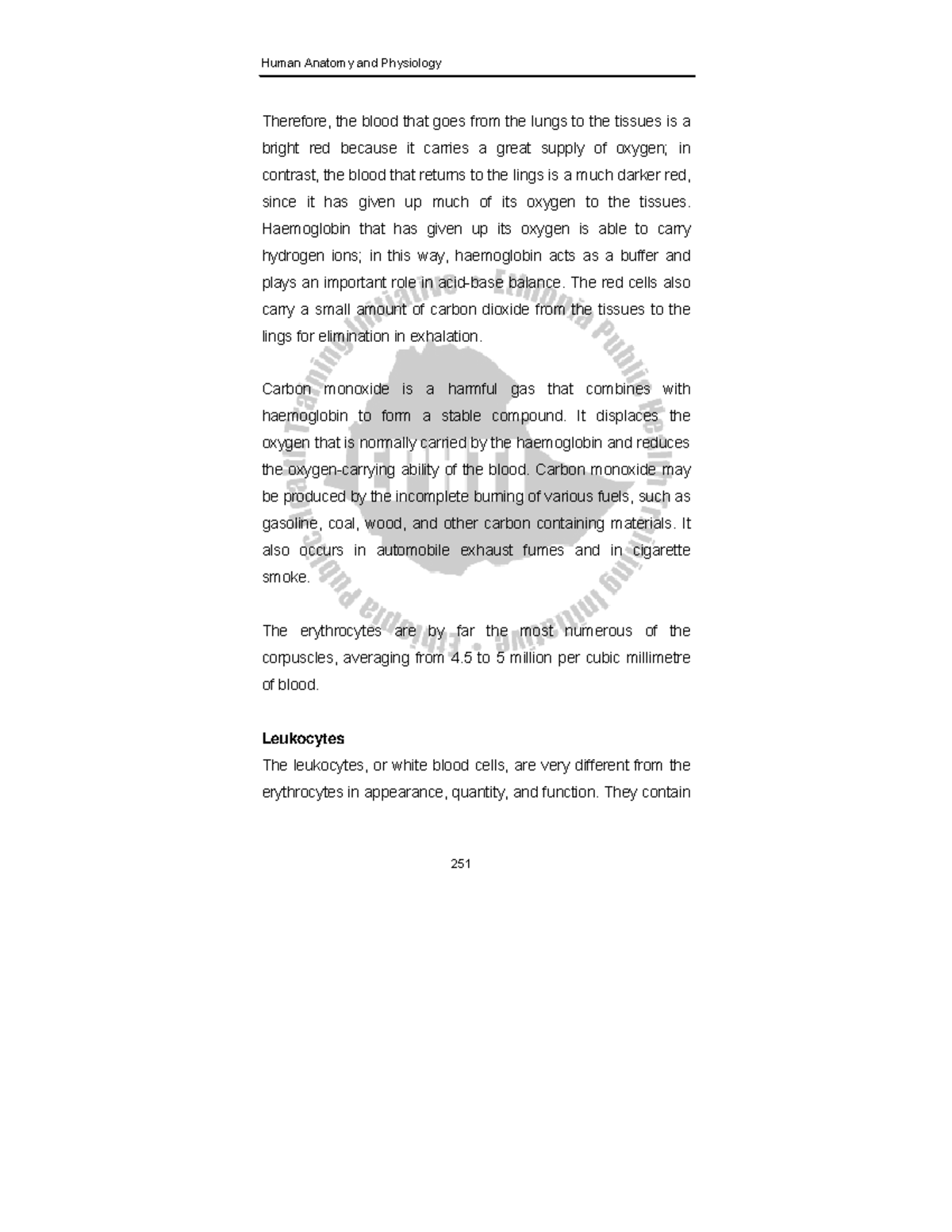 Human Anatomy and Psychology-261-265 - Therefore, the blood that goes ...