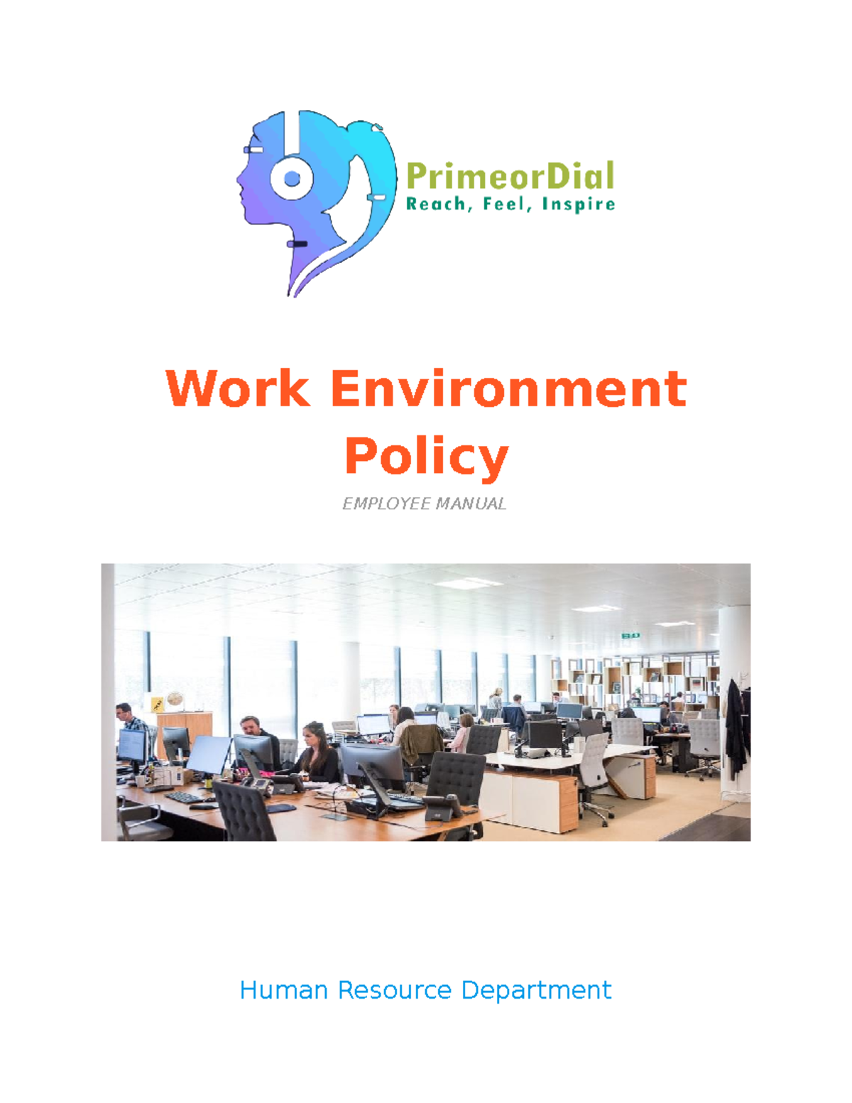 Work-Environment-Policy for Employee Handbook - BS Psychology - Studocu