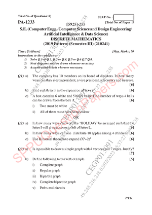 (Easy)UNIT 1 - Notes - DEPARTMENT OF COMPUTER SCIENCE AND ENGINEERING ...