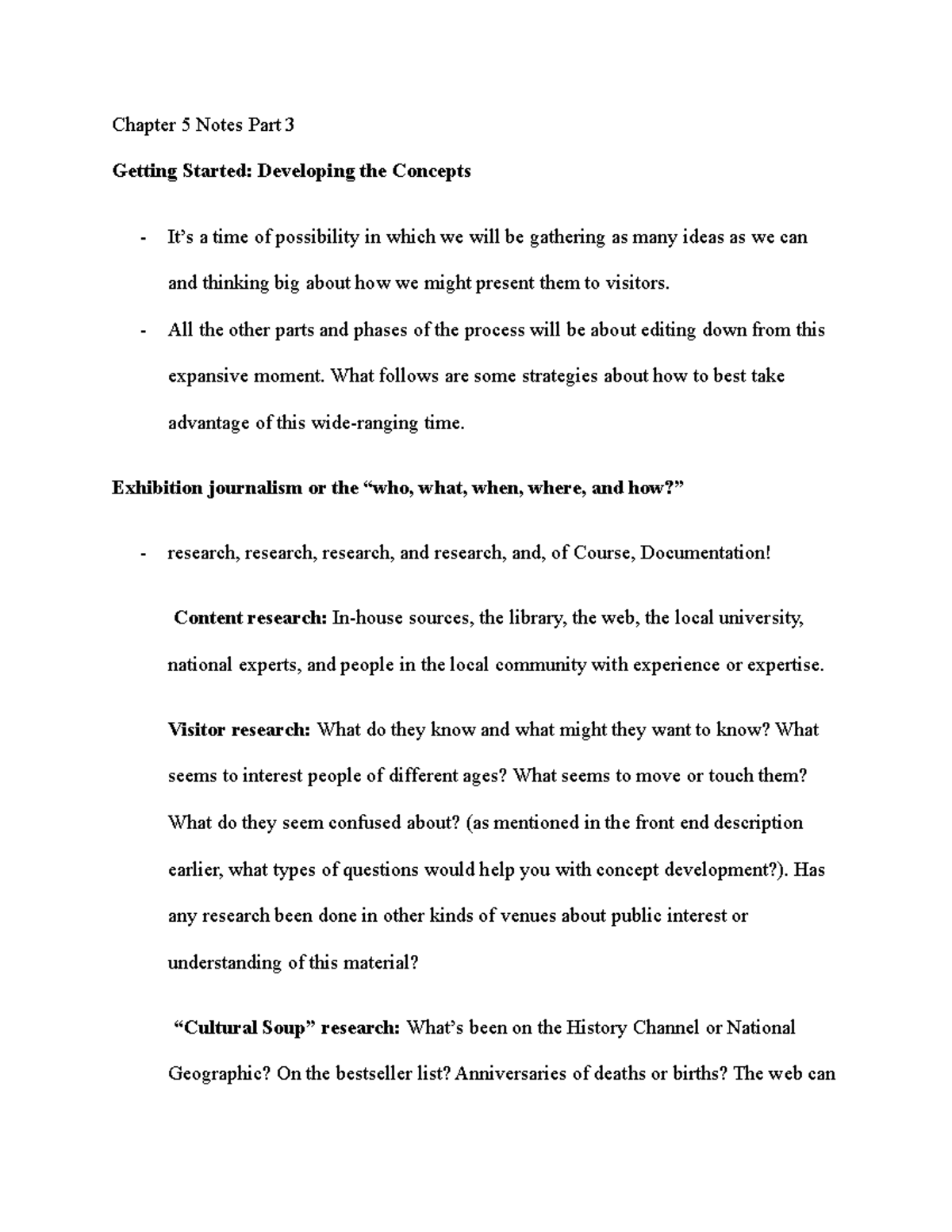 Chapter 5 Notes Part 3 - Note-taking - Chapter 5 Notes Part 3 Getting ...