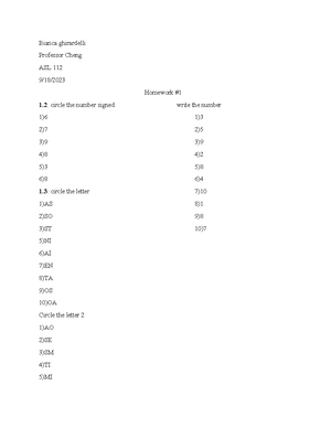 Asl Unit 2 - Assignments from signing naturally textbook - Unit 2 HW: 2 ...
