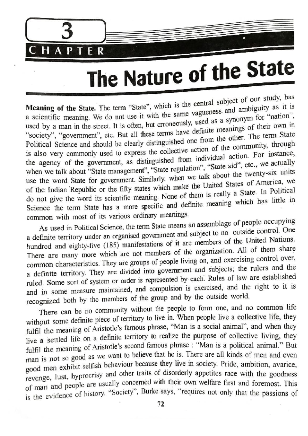 Chapter 3 - The Nature of the State - Government & Politics - Studocu