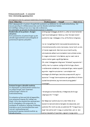Ellen eksamen 6. semester færdig - Case 1 - Akut sygepleje i hjemmet ...