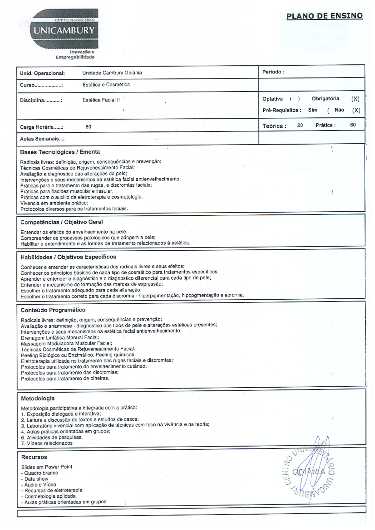 4- Estetica Facial II - dpojp ojaoi pákdpo ajsp dkpaosdi apo djpa9 ...