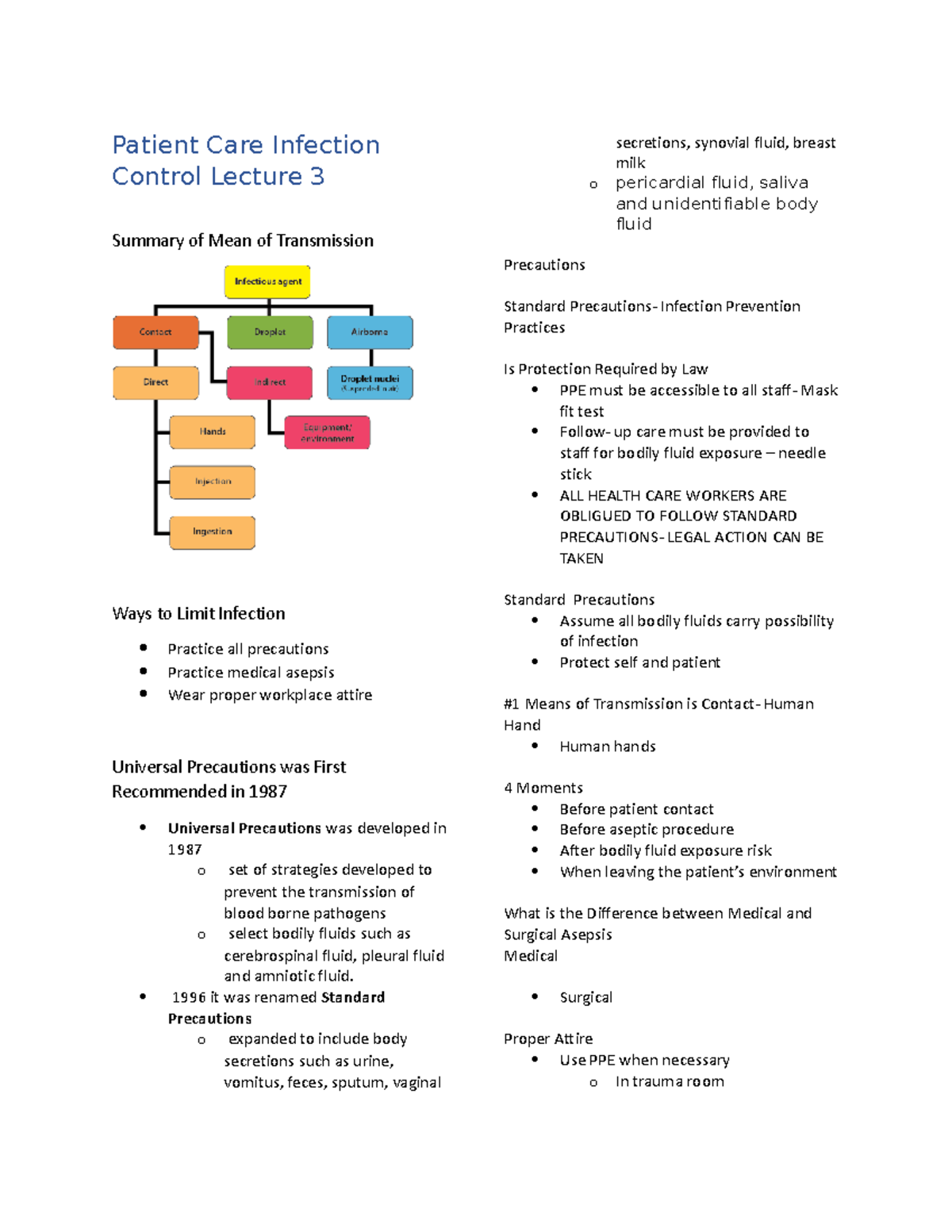 Patient care lecture 3 - Medradsc 2A03 - McMaster - Studocu