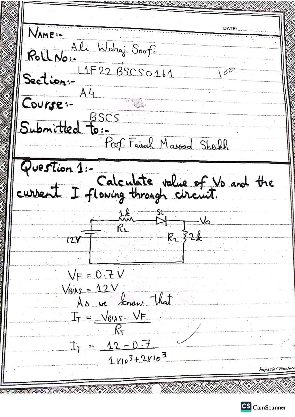 Best solution assignment 3 - Basic Electronics - Studocu