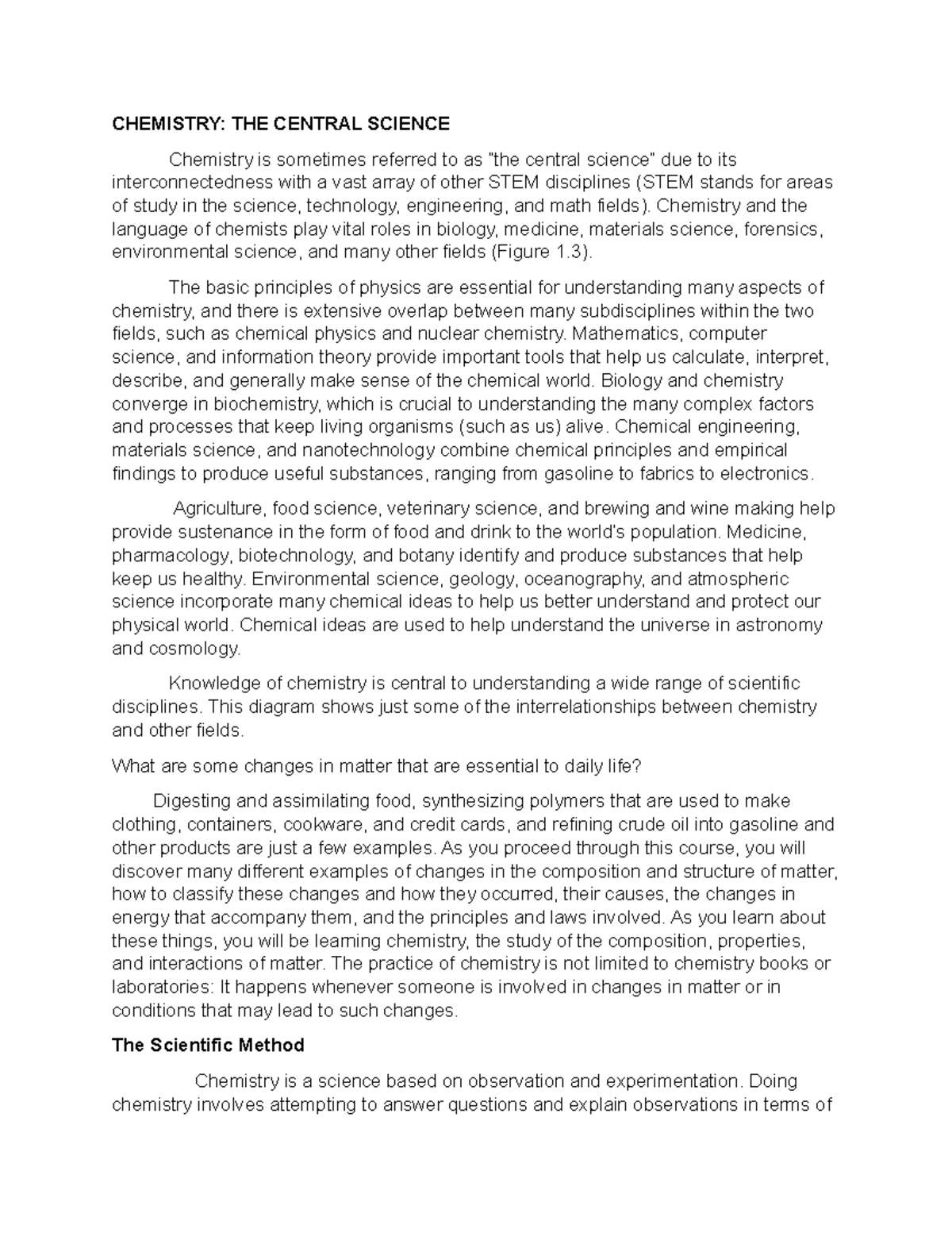 Chemistry- THE Central Science - CHEMISTRY: THE CENTRAL SCIENCE ...