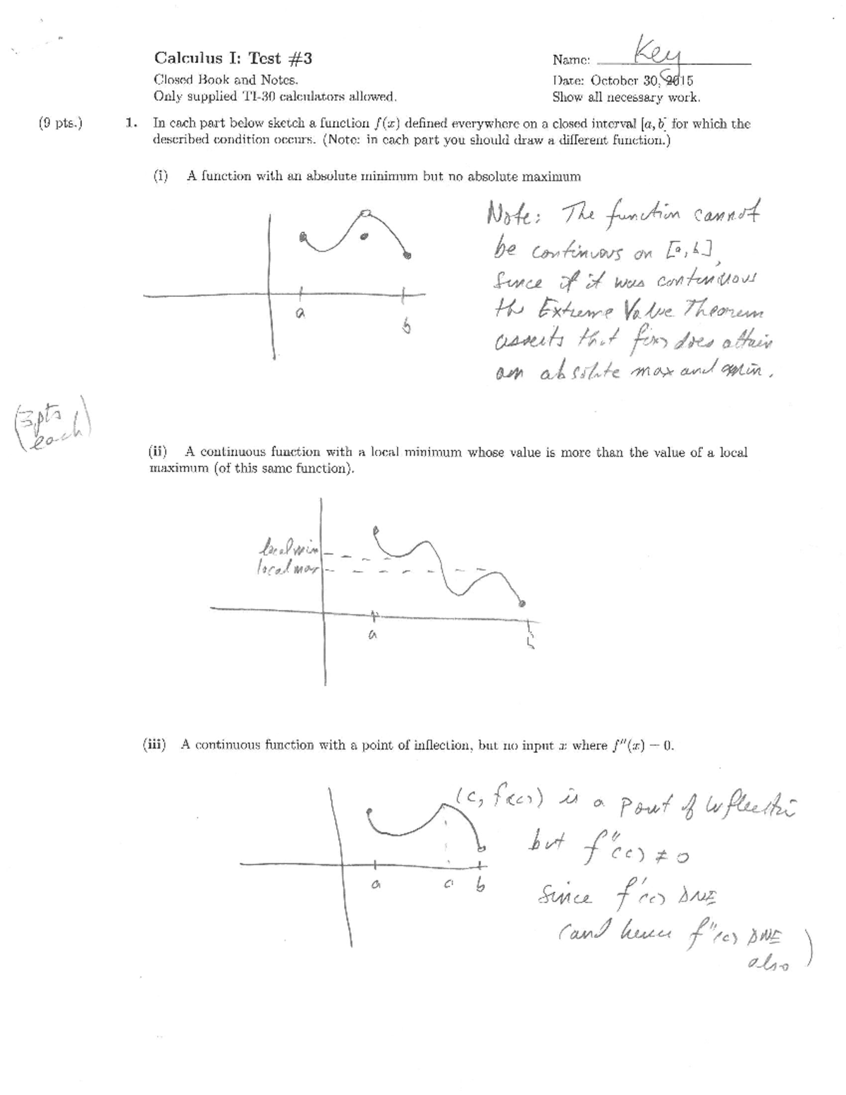 Test3key - Test 3 key - MATH 151 - Studocu
