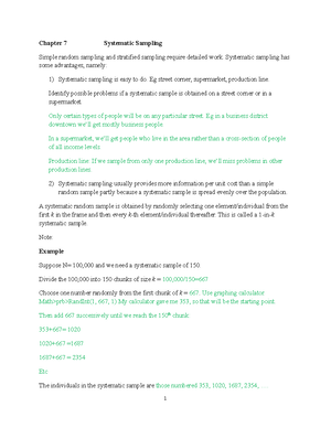 Chapter 4 Simple Random Sampling completed - Chapter 4 Simple Random ...
