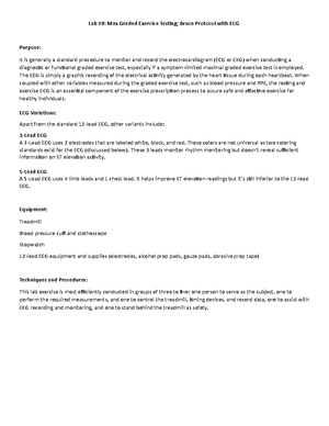 Lab Pre-participation screening tools and risk stratification - Lab #1 ...
