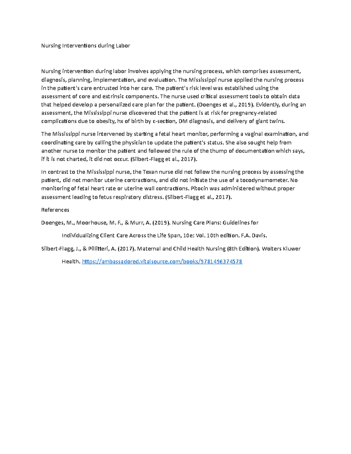 Nursing Interventions during Labor - Nursing Interventions during Labor ...