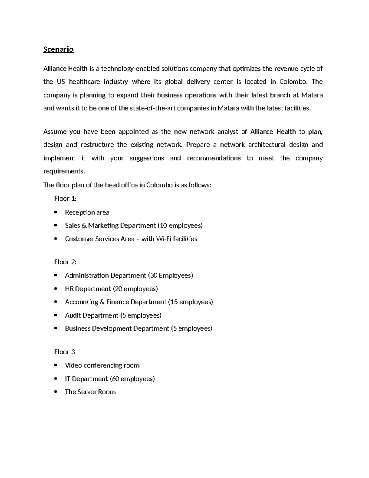 Scenario - AAAA - Scenario Alliance Health is a technology-enabled ...