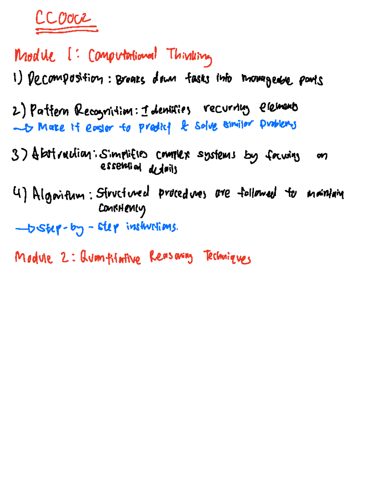 MODULES 01 - 07 - CLOUD Module 1 computational Thinking 1 Decomposition ...