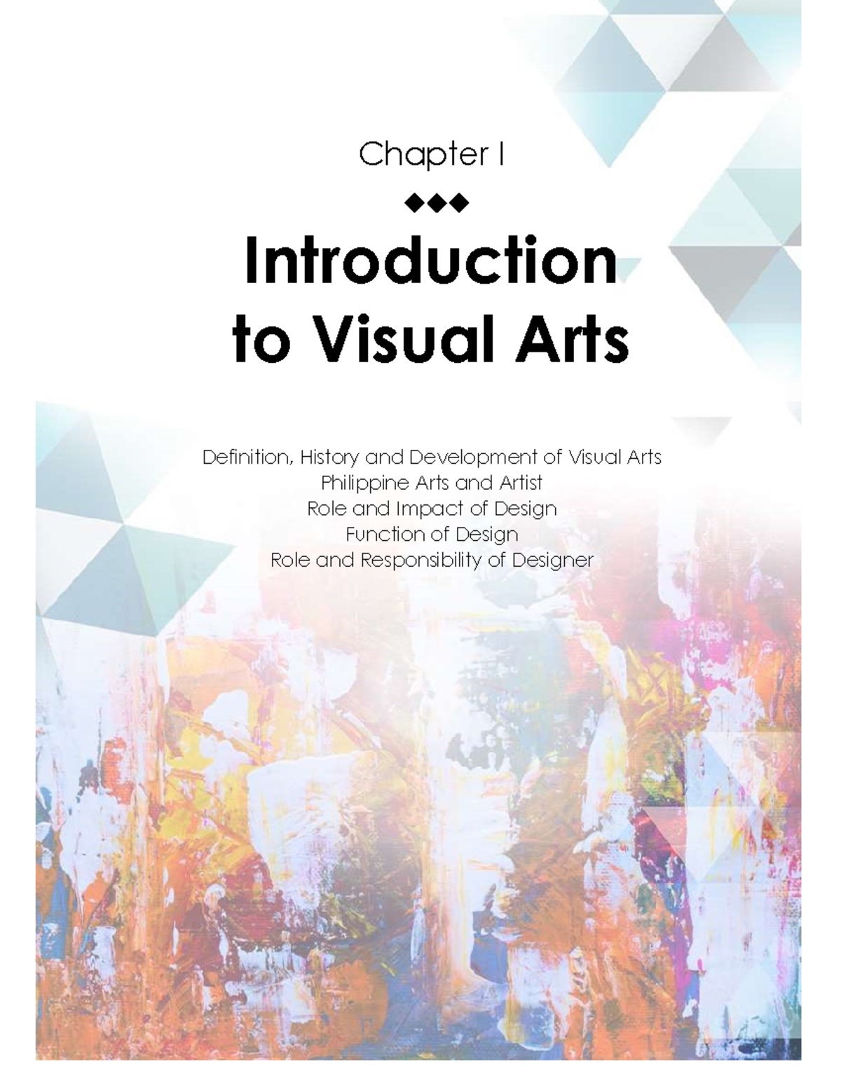 Ilide - More lecture about calculus 2 - Chapter I Introduction to Visual Arts Definition ...