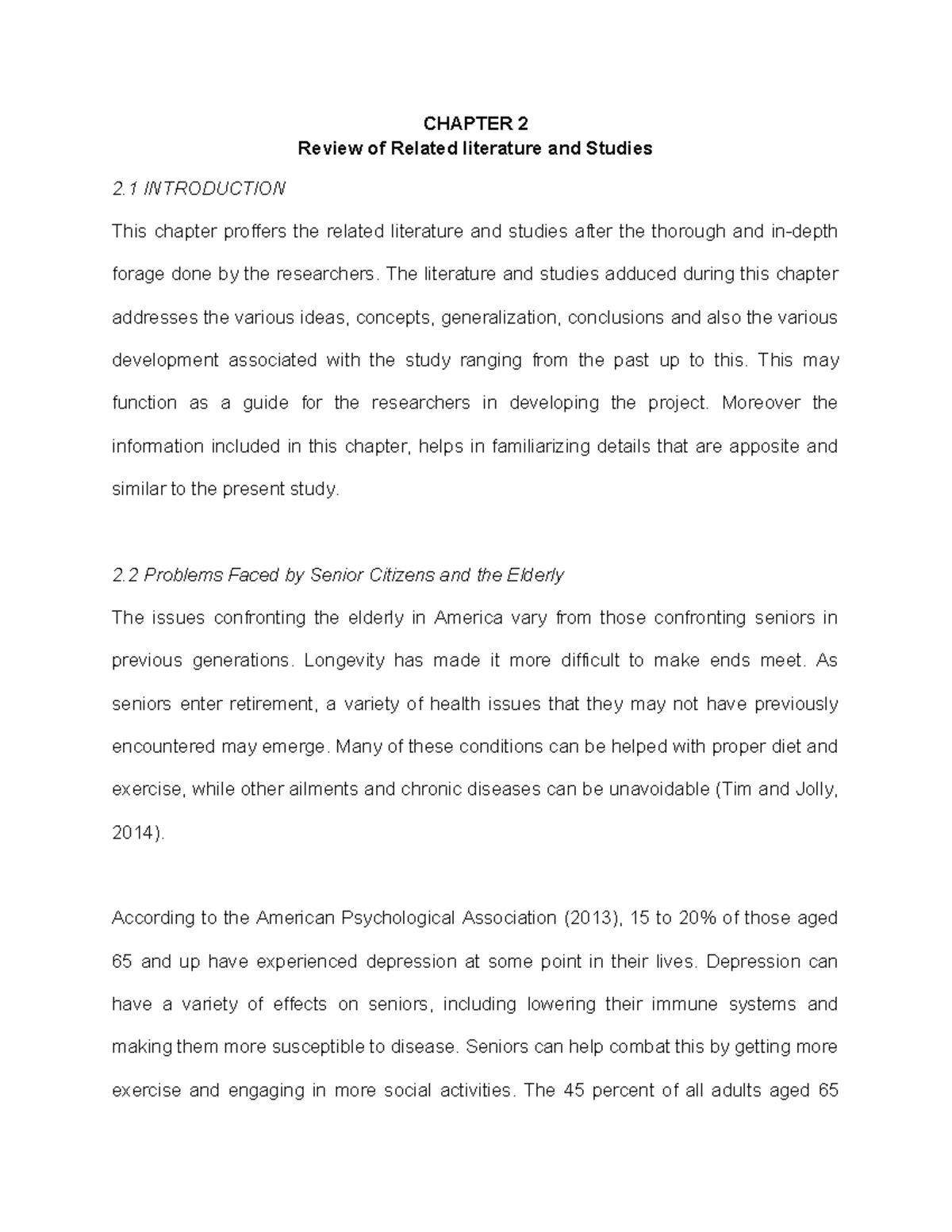 Chapter 2 revision - research literature - CHAPTER 2 Review of Related ...