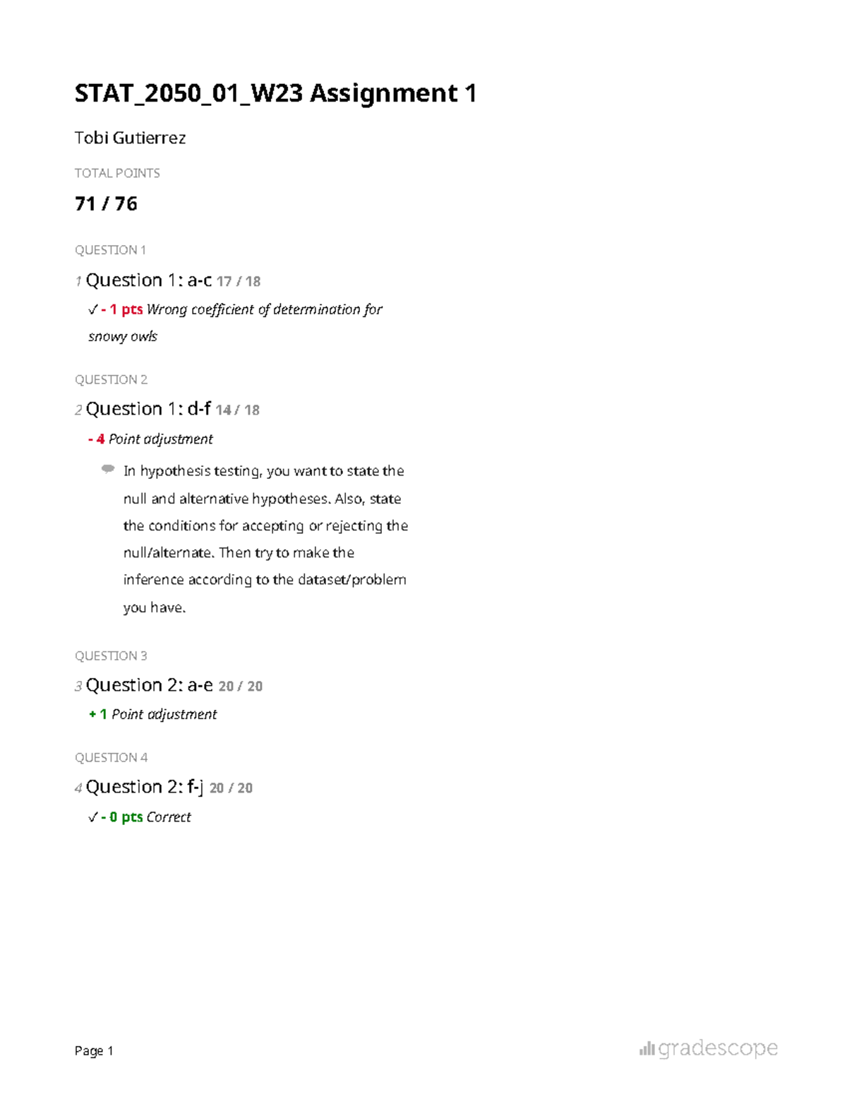 Submission 2893069 - Graded assignment #1 with answers - STAT_2050_01_W23 Assignment 1 Tobi ...