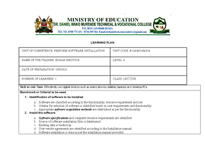Curriculum ICT Technician Level 6 - TVET CURRICULUM DEVELOPMENT ...