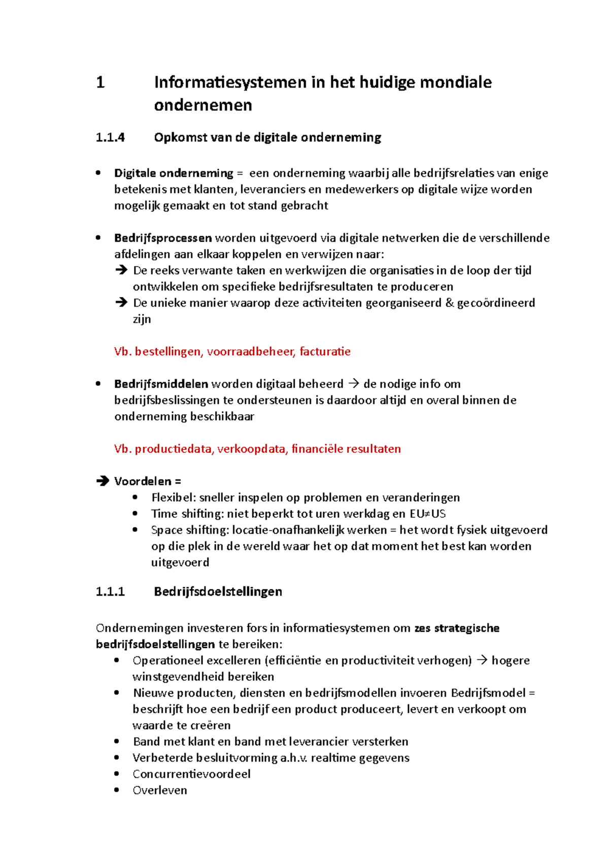Hoofdstuk 3 - Samenvatting Management informatiesystemen - 1 ...
