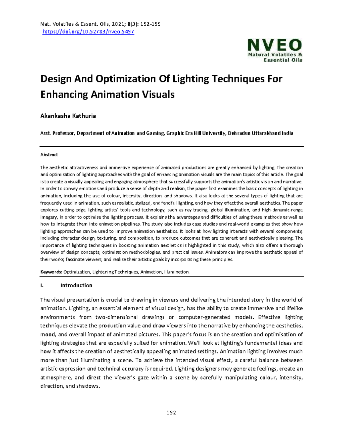 63 - WEB ENHANCED ANIMATION GRAPHICS - doi/10.52783/nveo. Design And ...