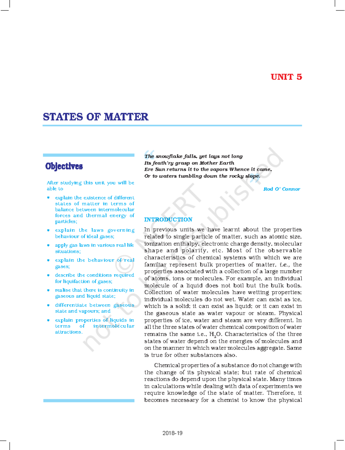Ch1105 - chemistry work - 136 CHEMISTRY UNIT 5 After studying this unit ...