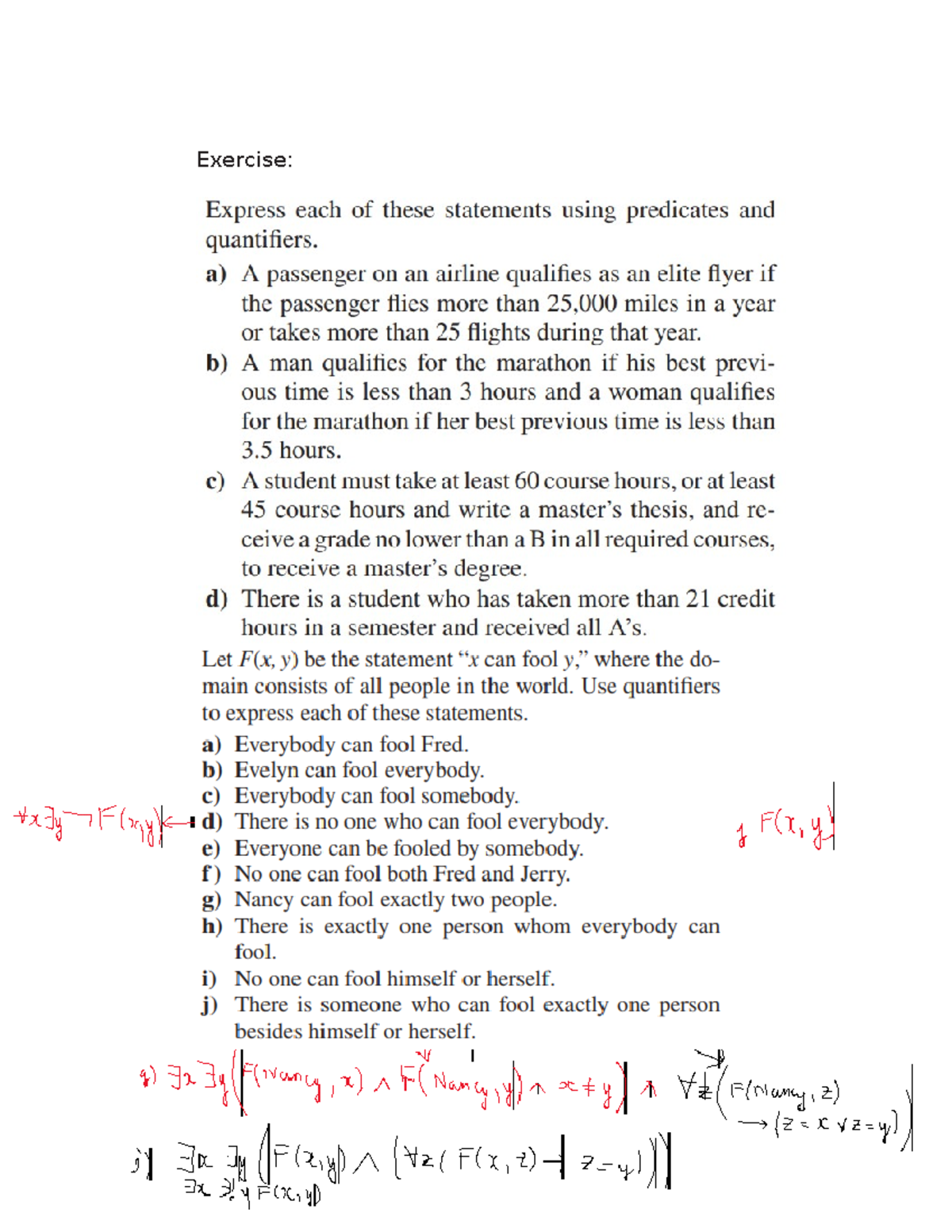 MAD Day 3 11-1 - MAD101 - Exercise: Use rules of inference to show that if the premises “All ...