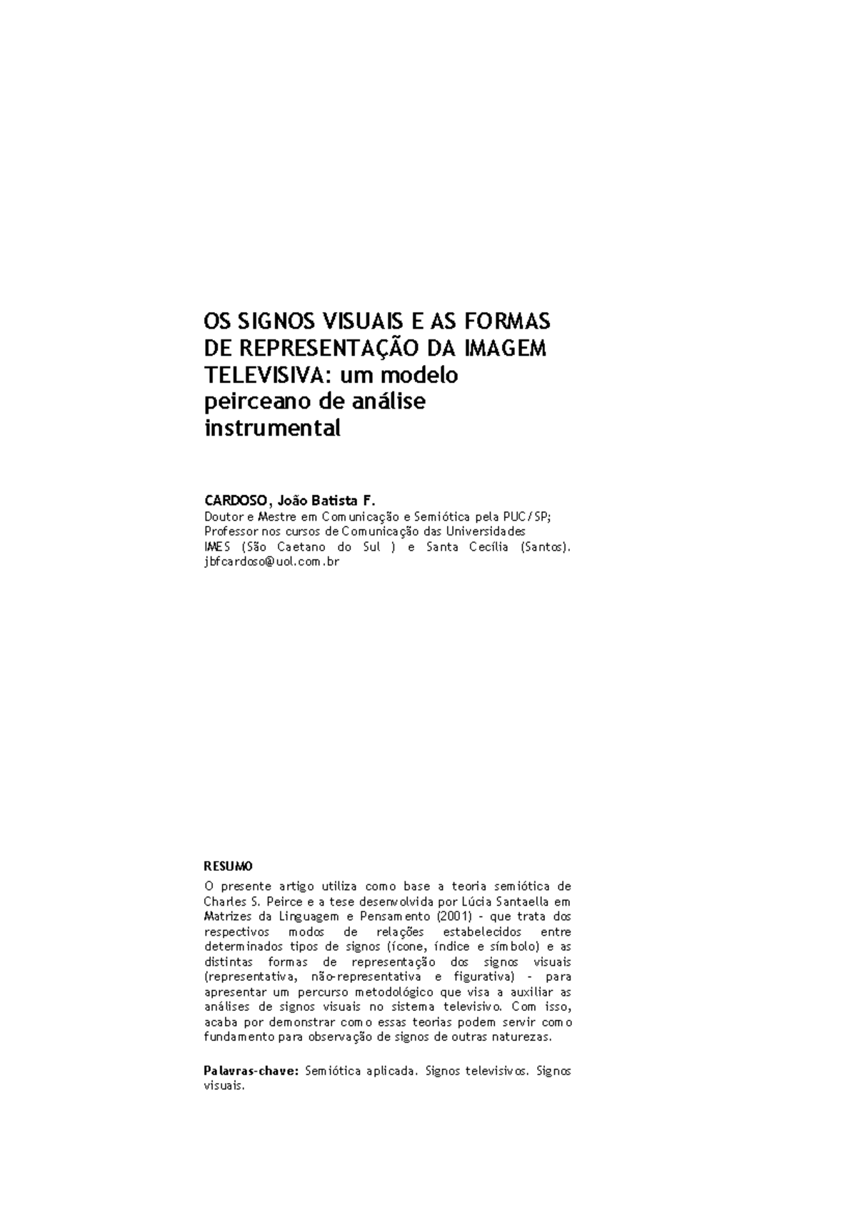 Signos visuais - - Studocu