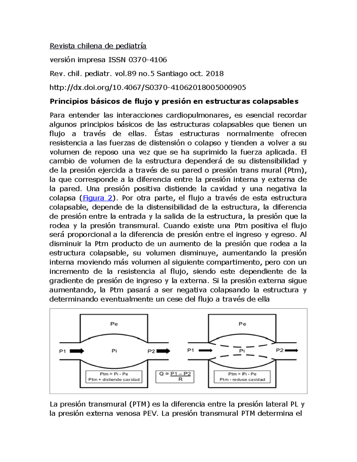 Presión transmural - Revista chilena de pediatría versión impresa ISSN ...