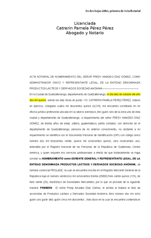 Documento Notariado - 1.- LEGALIZACION DE DOCUMENTO EN HOJA ...