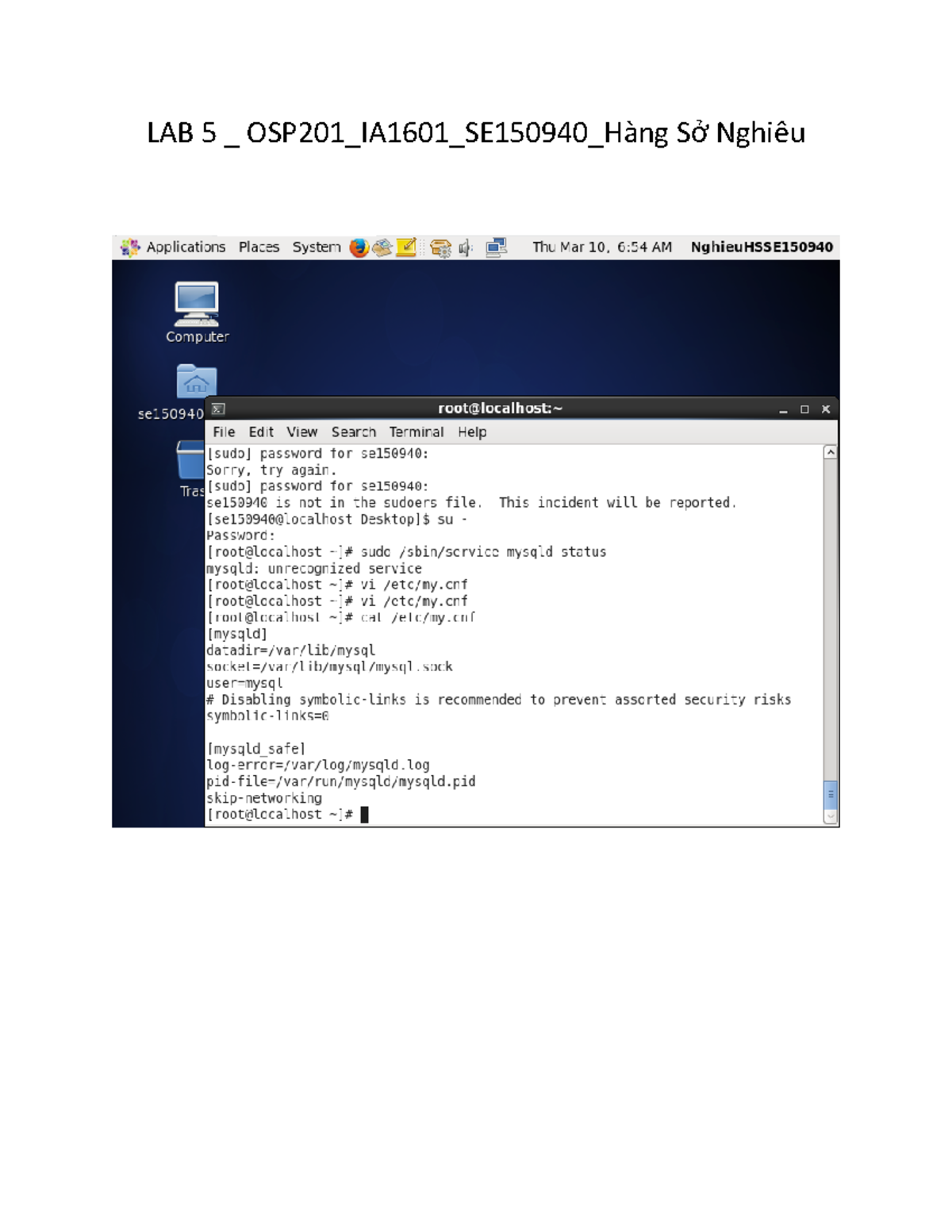 LAB 5 - abcd - Tin học - LAB 5 _ OSP201_IA1601_SE150940_Hàng S ởNghiêu - Studocu