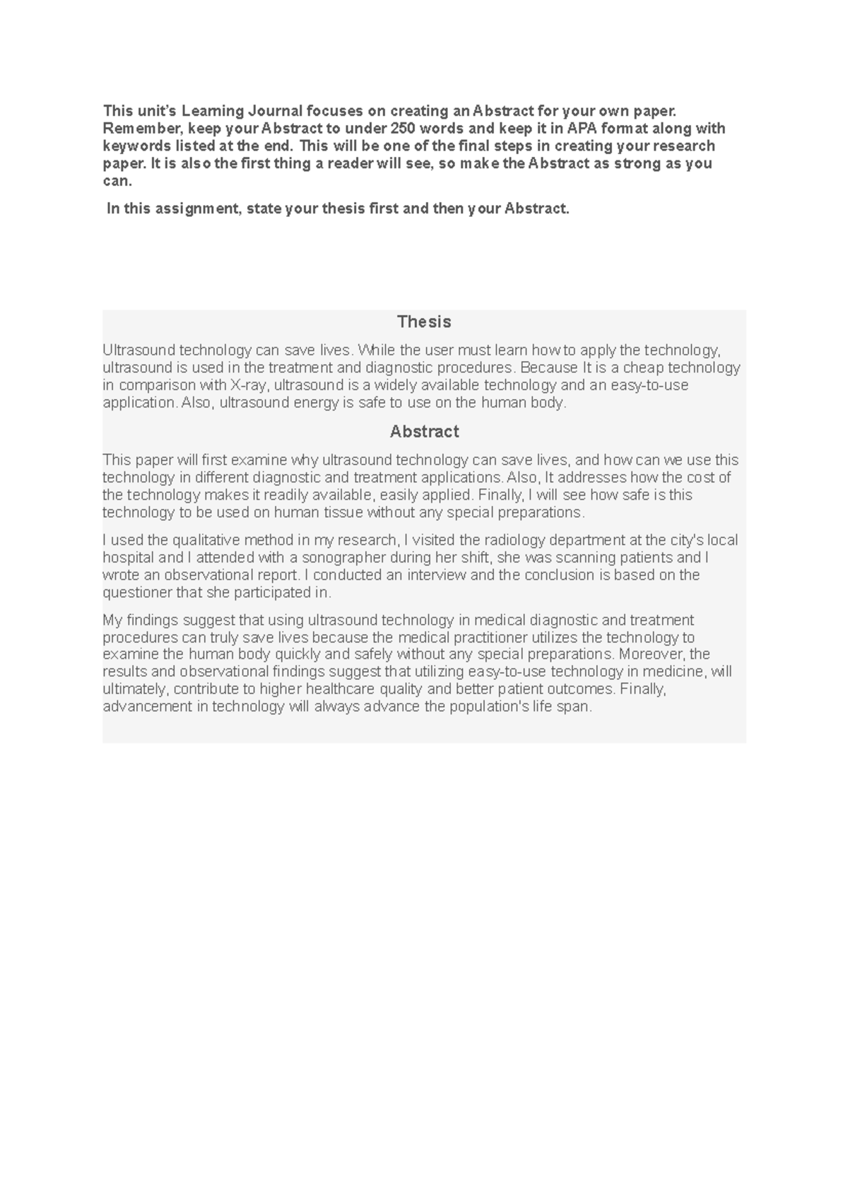 Learning Journal Week 7 - This unit’s Learning Journal focuses on ...