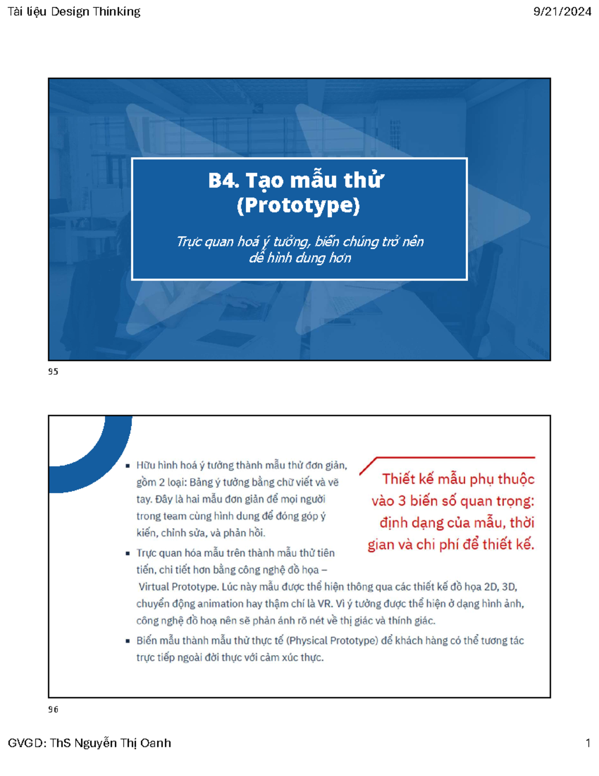 Step 4. Prototype - Step 4 TDTK - B4. Tạo mẫu thử (Prototype) Trực quan ...