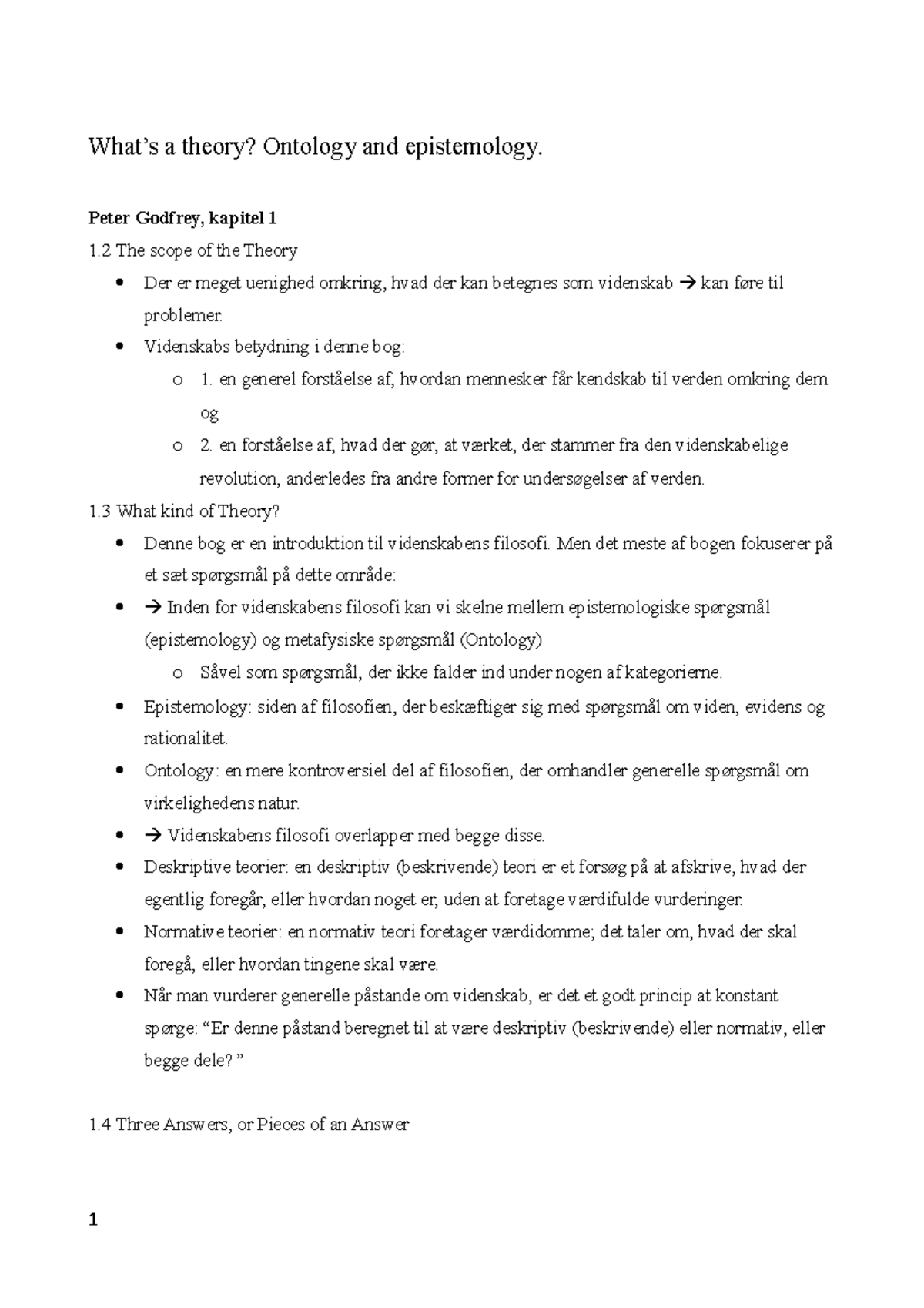 Ontologi-og-epistemologi - What’s a theory? Ontology and epistemology ...