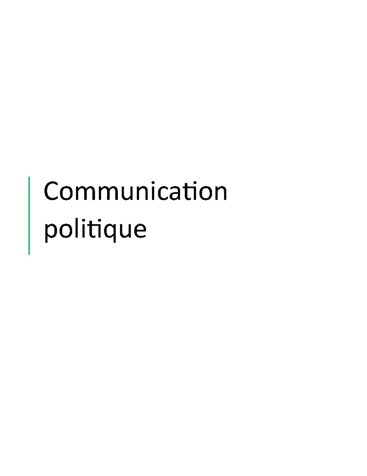Communication politique - Communication politique Cours 1 Donald Trump ...