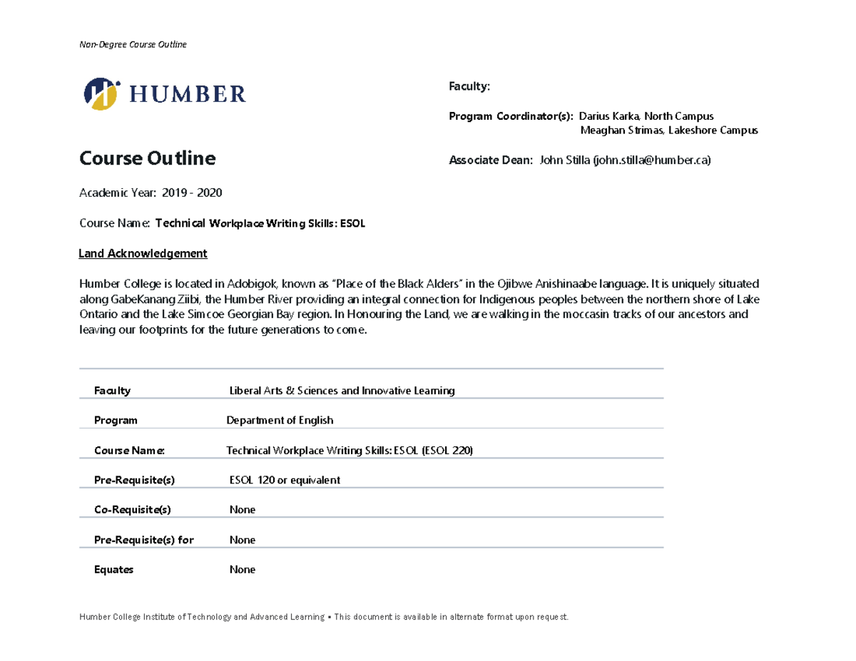 Course Outline - esol - Course Outline Academic Year: 2019 - 2020 ...