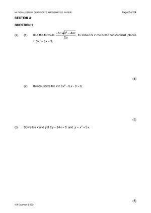 Grade 12 Mathematics Differential Calculus - D I F F E R E N T I A L C ...