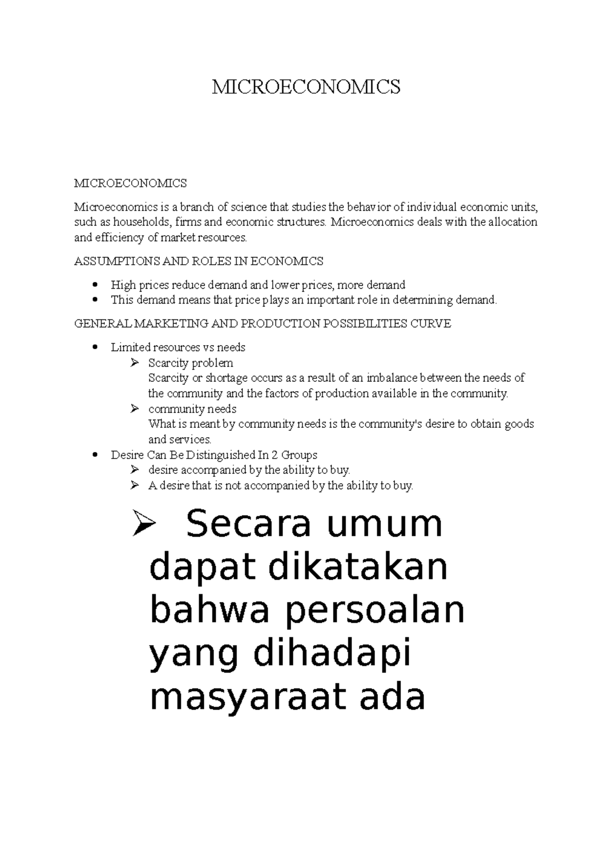 Microeconomics Microeconomics Microeconomics Microeconomics Is A