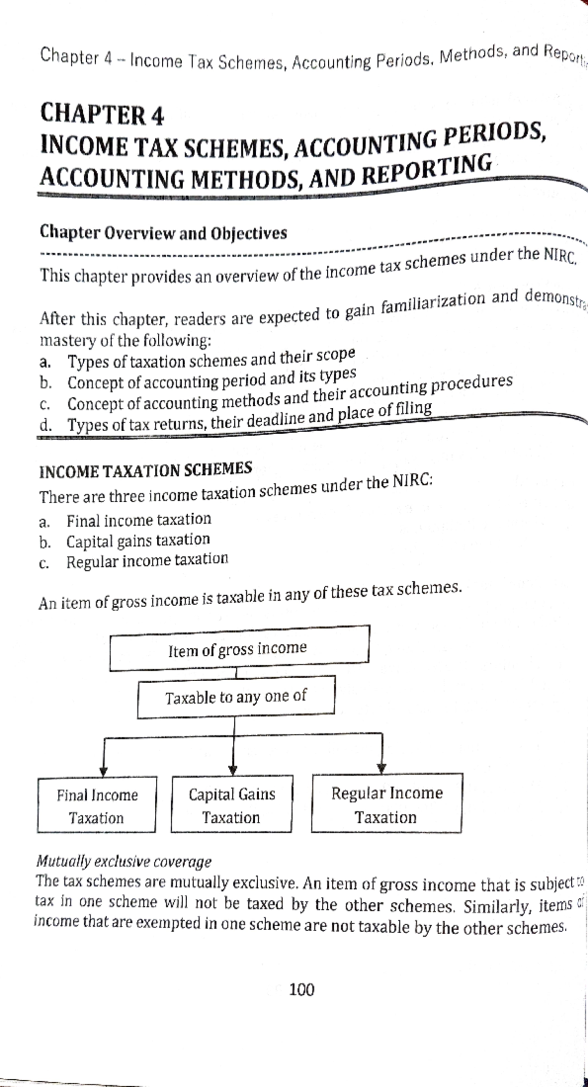Chapter 4 Taxation - CHAPTER 4 Chapter 4- Income Tax Schemes ...