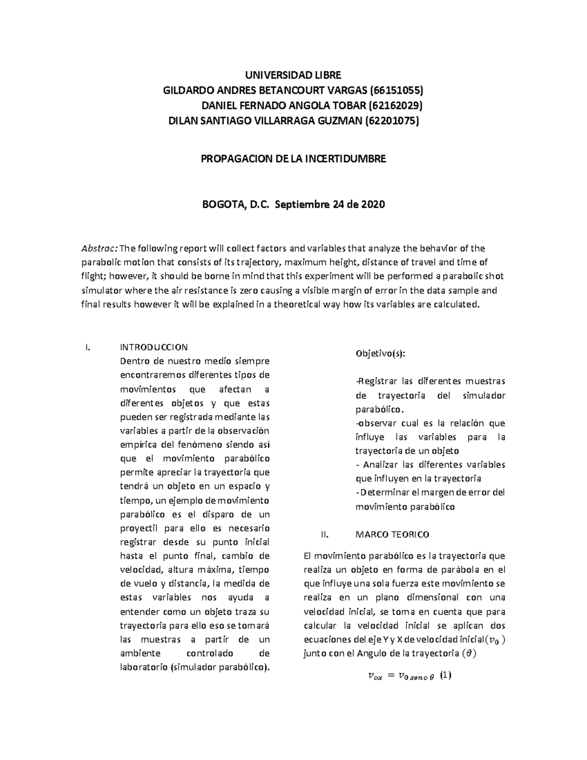 Informe de laboratorio 2 - Warning: TT: undefined function: 32 UNIVERSIDAD LIBRE GILDARDO ANDRES ...