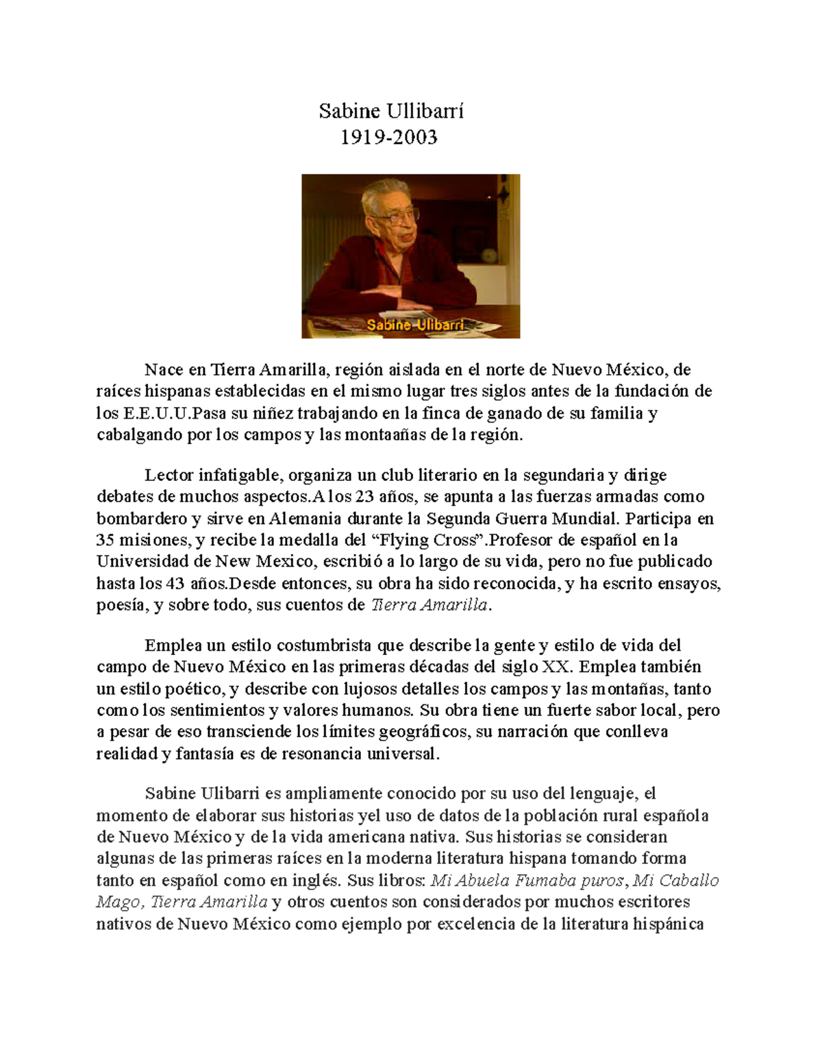 Mi caballo mago - Sabine Ullibarri - Sabine Ullibarrí 1919- Nace en ...